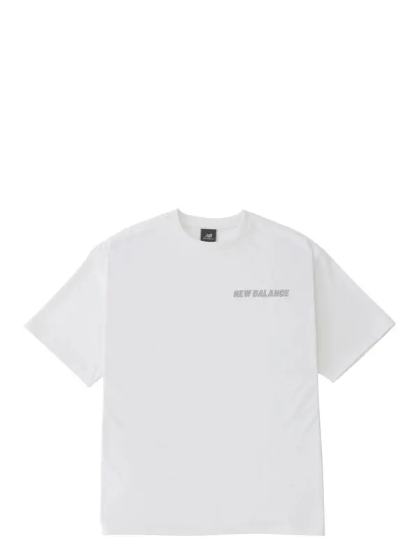 NEW BALANCE Met24 Reflection Nb Logo T-shirt Asia Sizing - White