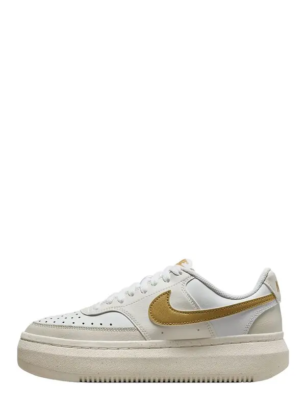 Nike Court Vision Alta Platform Sneakers - White/brown