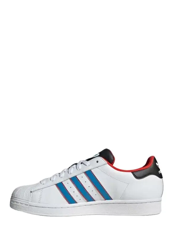 Adidas Originals Superstar Sneakers - White/blue/red