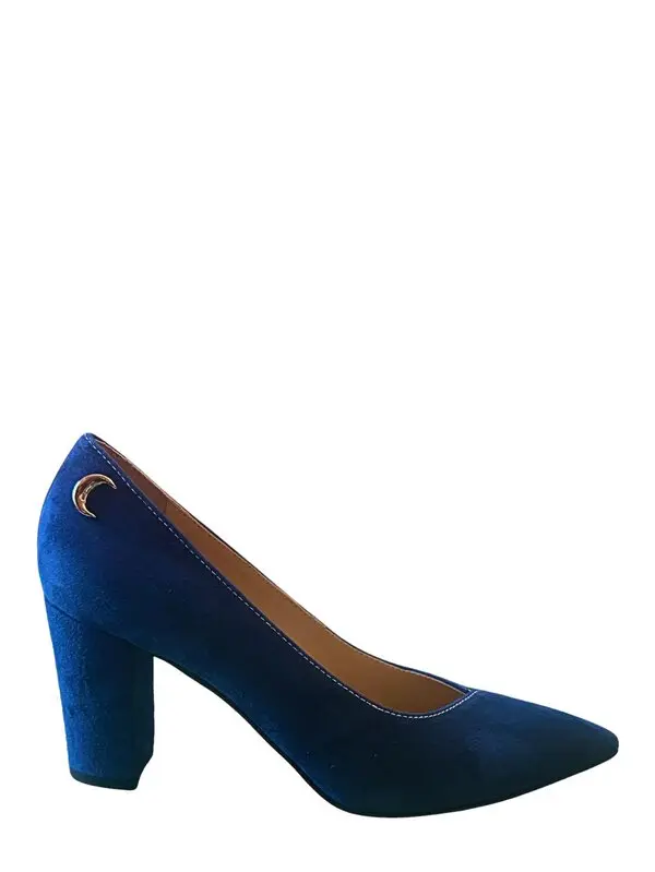 LUNA SELENE Stella Adriatic Ink Block Heel Pump - Blue