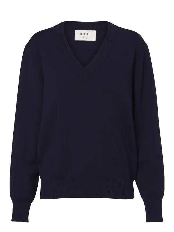 RÓHE Wool Sweater - Blue