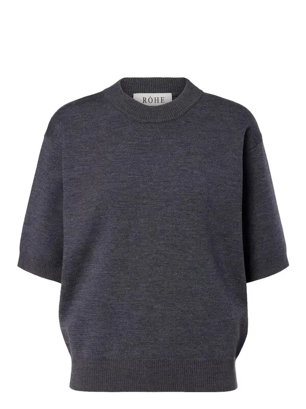 RÓHE Wool Sweater - Grey