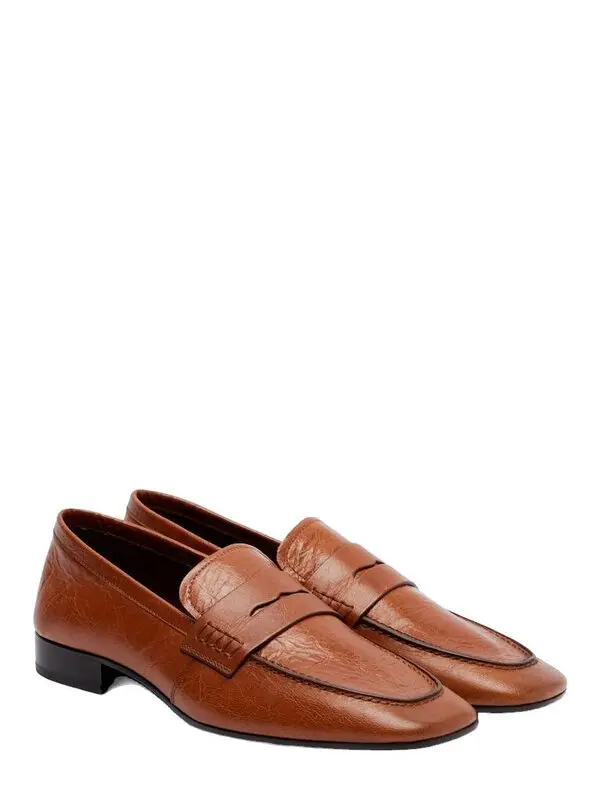 Dries Van Noten Leather Loafers - Brown