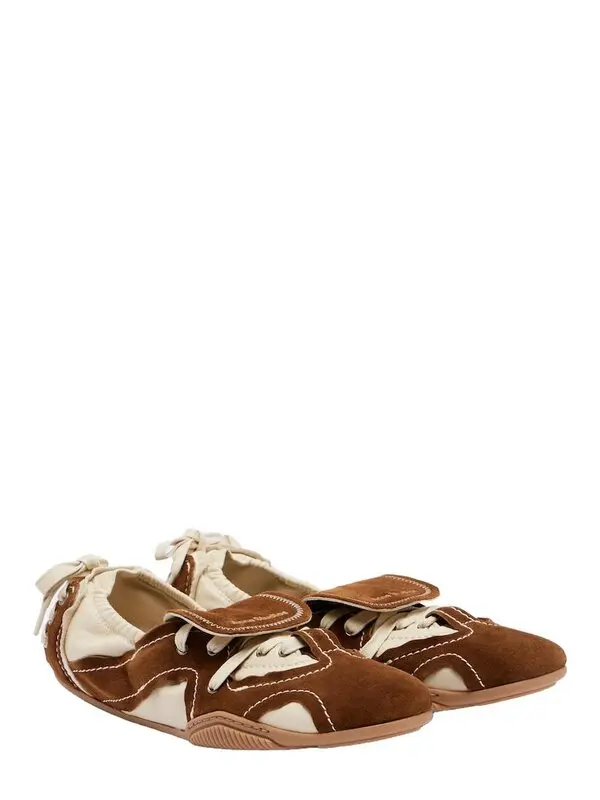 Acne Studios Leather And Suede Sneakers - Brown