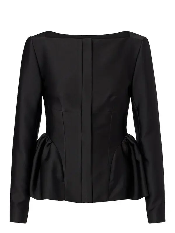 Roland Mouret Peplum Jacket - Black
