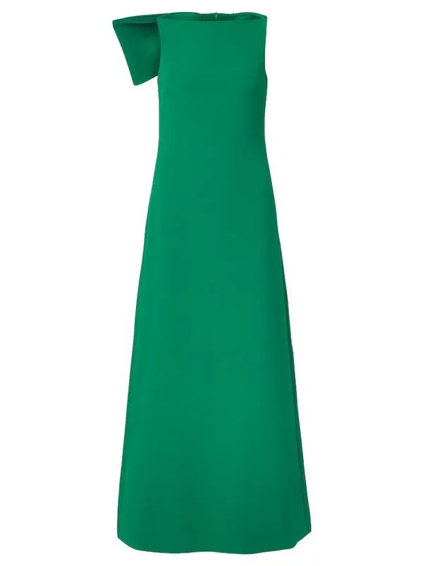 Safiyaa Mallory Crepe Gown - Green