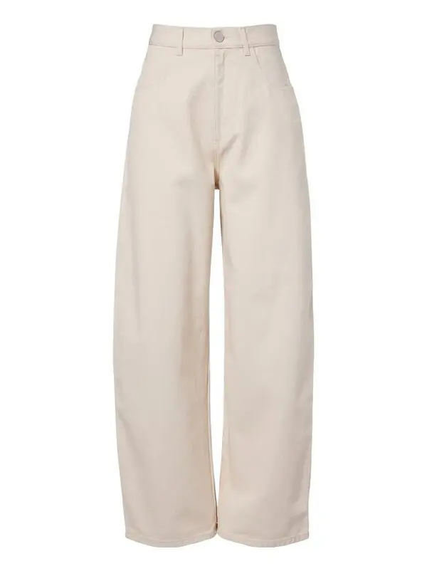 RÓHE Berber Barrel-leg Jeans - White