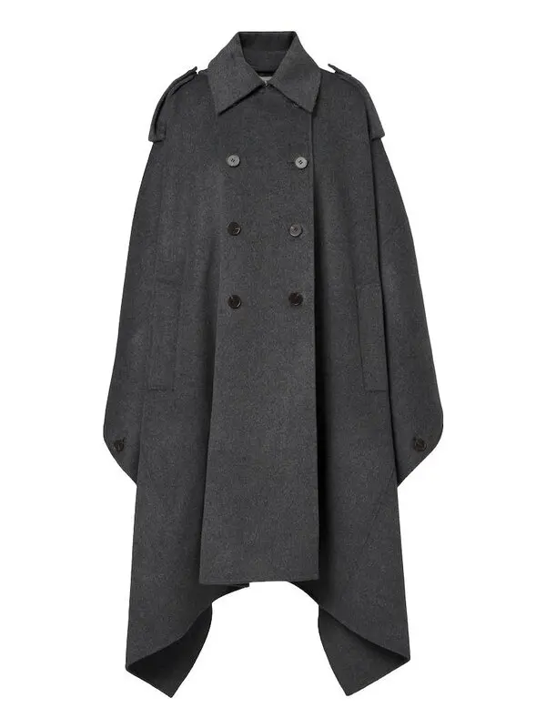 RÓHE Wool And Cashmere Cape - Grey