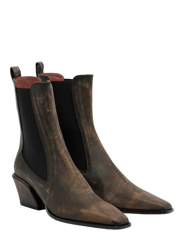 Paris Texas Bettina Leather Chelsea Boots - Brown