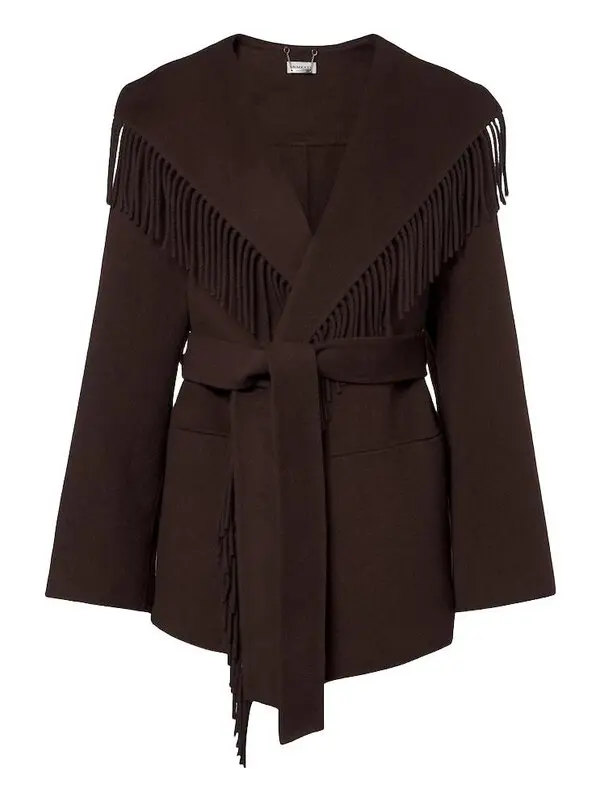 Simkhai Fringed Wool-blend Jacket - Brown