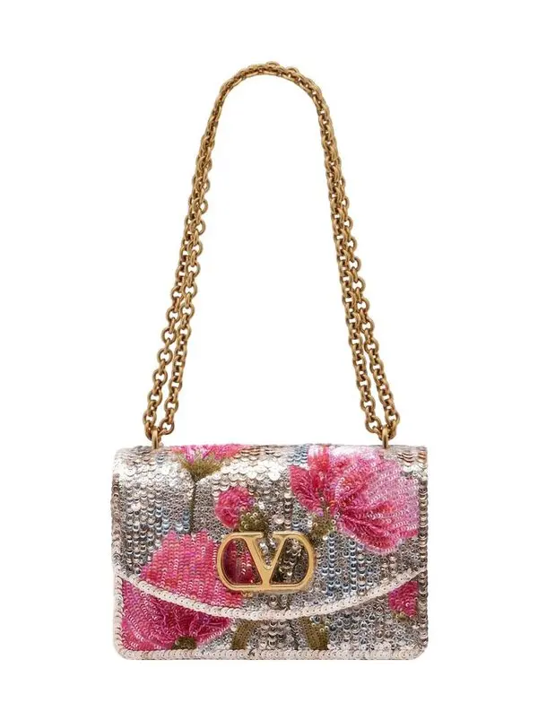 Valentino Garavani Small Sequined Shoulder Bag - Multicoloured