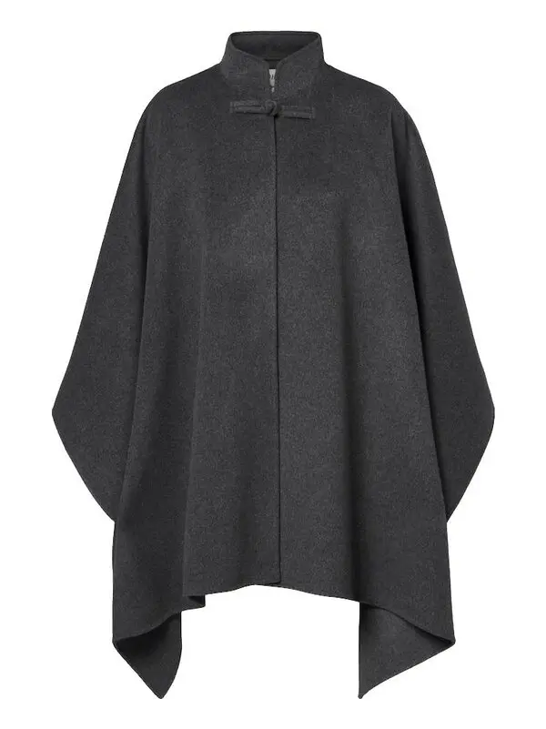 RÓHE Wool And Cashmere Poncho - Grey
