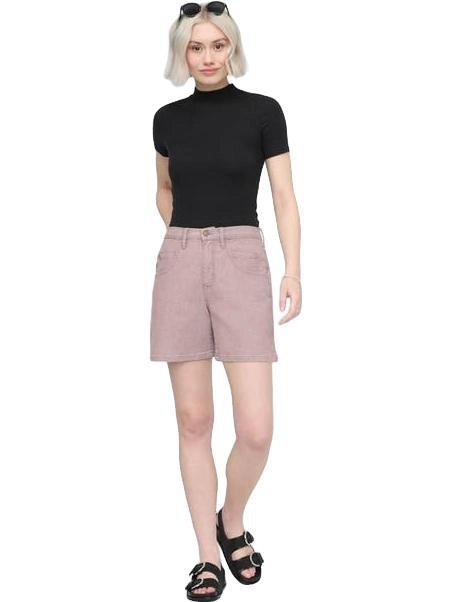 DUER High Rise Relaxed Stretch Canvas Shorts - Chalk