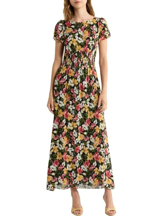 REFORMATION Drusilla Floral Print Maxi Dress - Lorelai