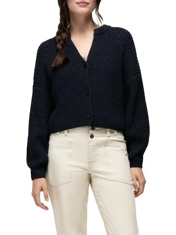 Prana Sunday River Cropped Cardigan - Nautical
