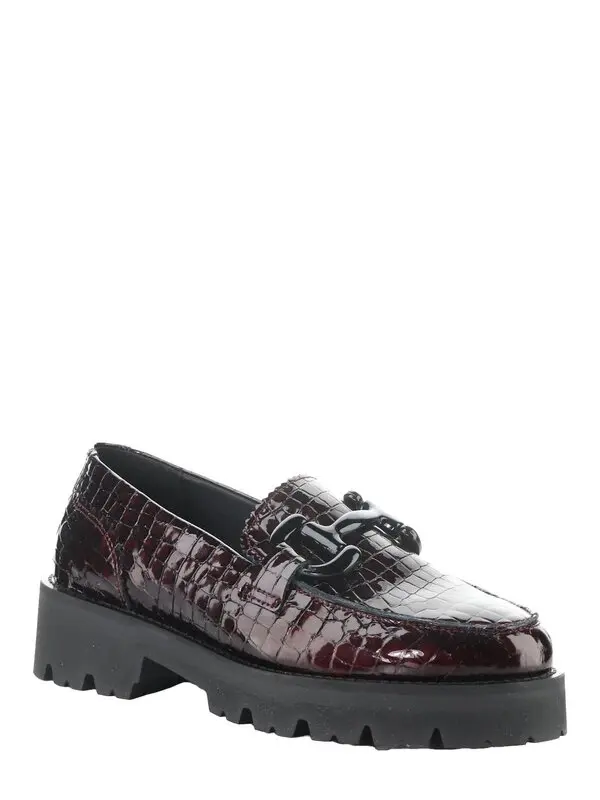 BOS. & CO. Brisa Platform Lug Loafer - Wine