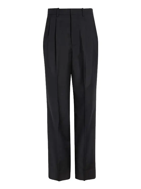 JIL SANDER Relaxed Straight Leg Trousers - Black