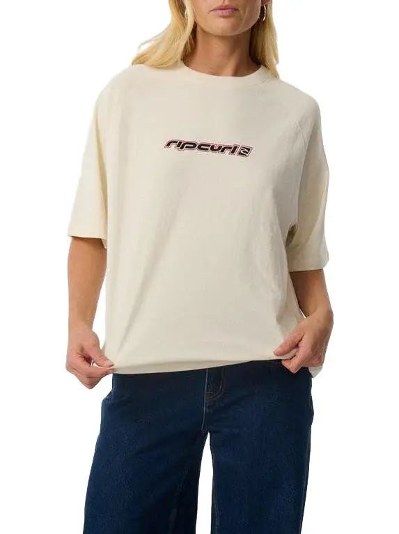 Rip Curl Sunset Beach Raglan T-shirt - Bone