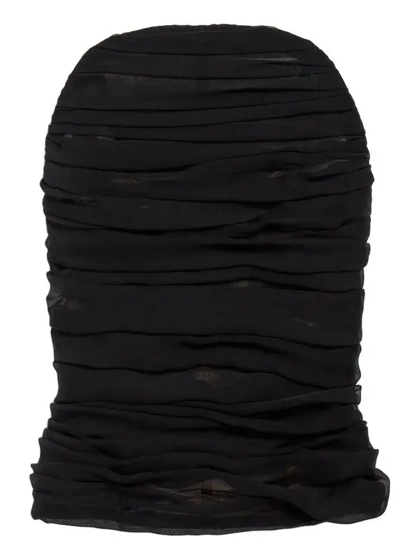 Balenciaga Fitted Bustier Top - Black
