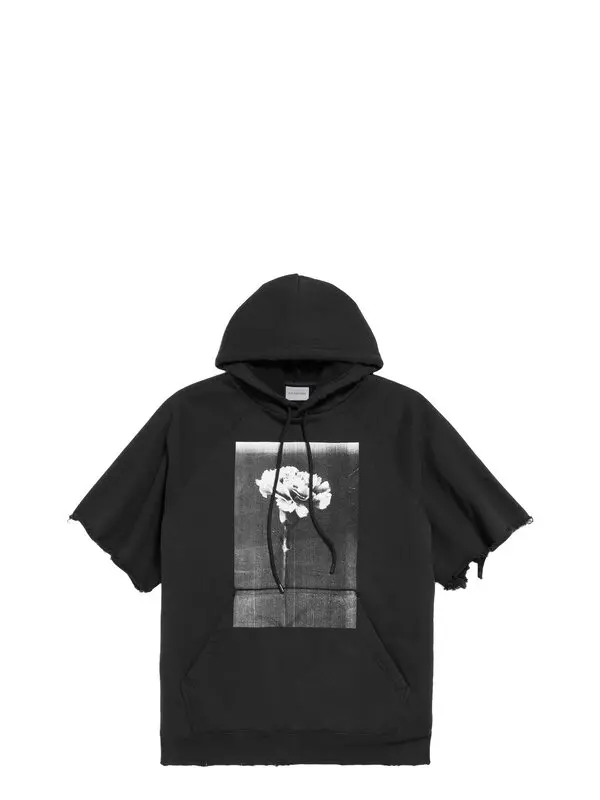 Balenciaga The Song Of The Highest Tower Cut-off Sleeve Hoodie - Black