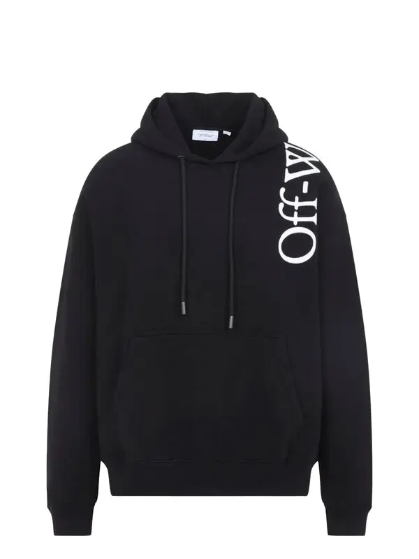 Off-White Vertical Logo Hoodie - Black
