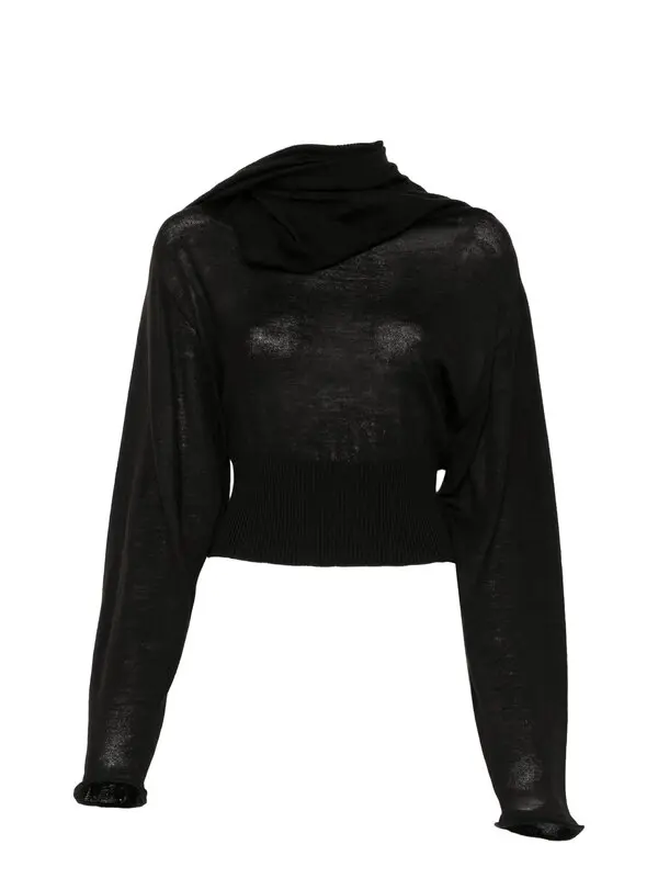 Rick Owens Scarf Top - Black