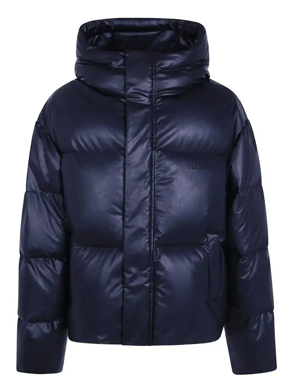 MAISON MARGIELA Hooded Zip-up Jacket - Black