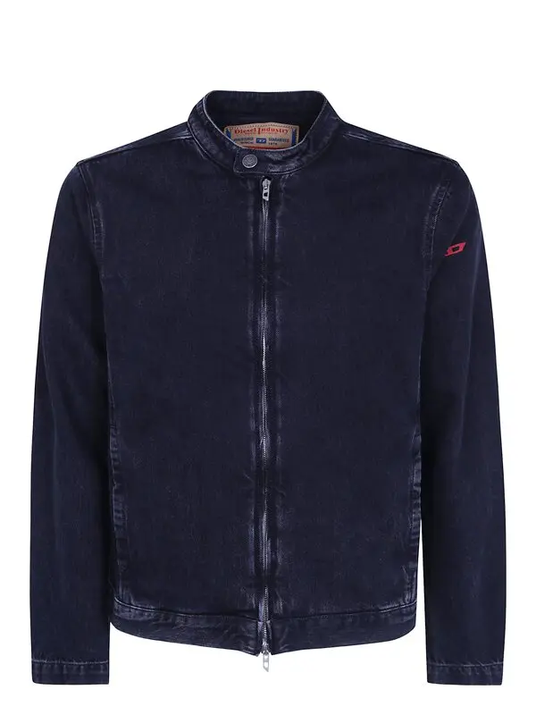 DIESEL® Cotton Blend "d-glory" Jacket - Black