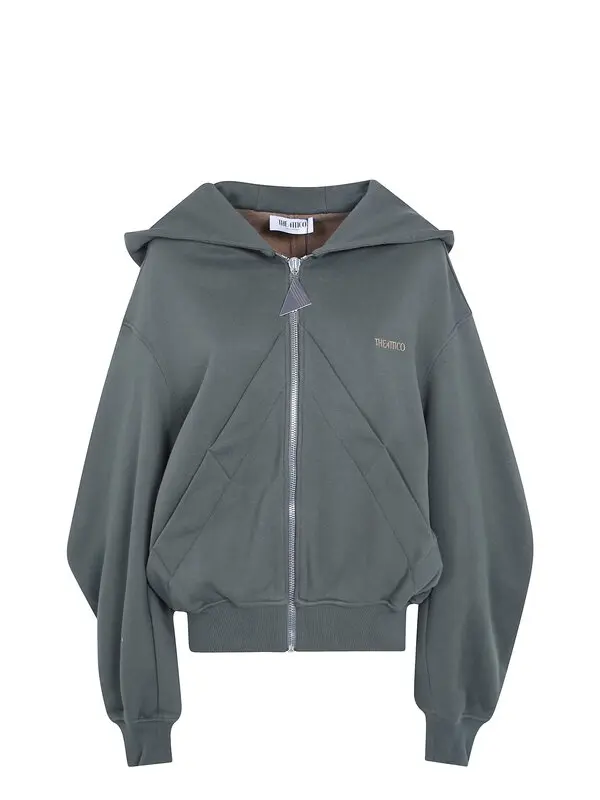 Attico Full Zip Hoodie - Green