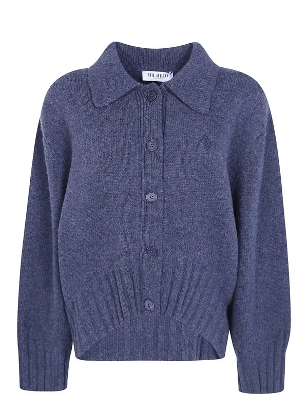 Attico Sweater Cardigan - Gray