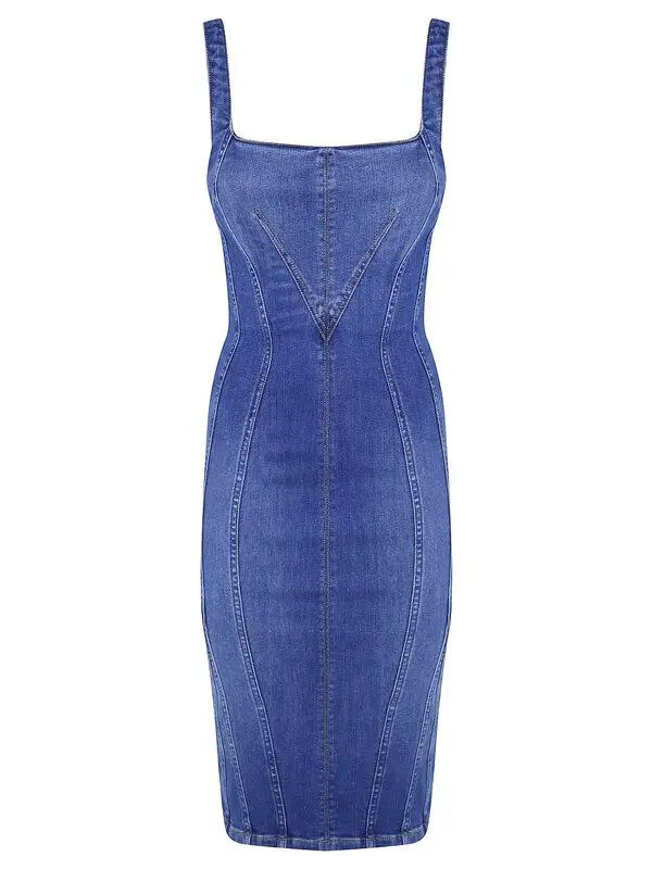 Elisabetta Franchi Midi Dress - Blue