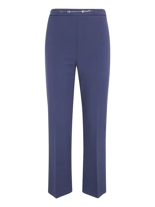 Elisabetta Franchi Cropped Tailored Trousers - Black