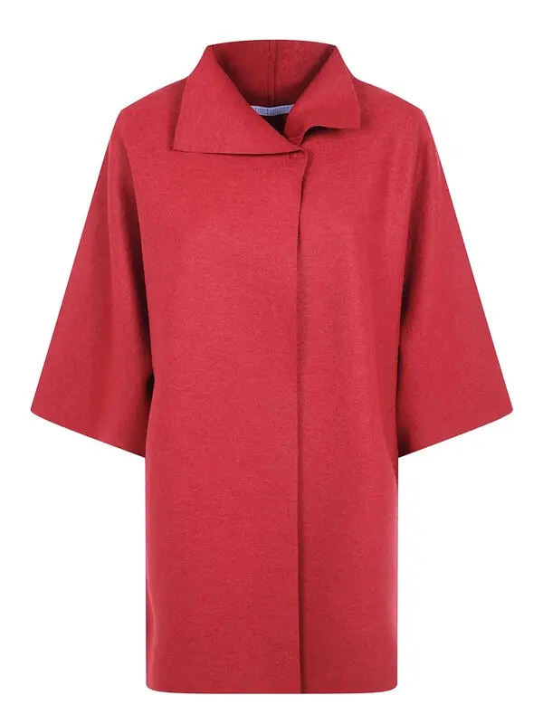 Harris Wharf London Wool Coat - Red