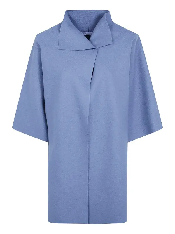 Harris Wharf London Wool Kimono Coat - Gray
