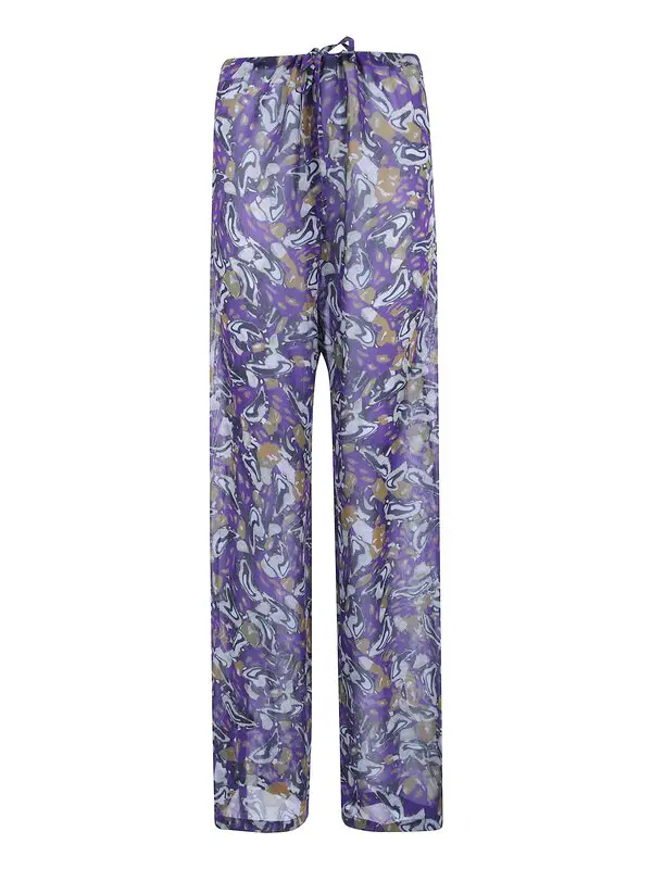 Dries Van Noten Pachas Georgette Trousers - Multi