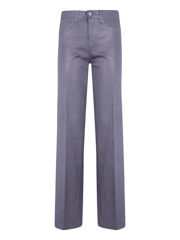 L'Agence Clayton Wide Leg Jeans - Gray
