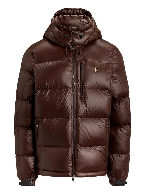 Polo Ralph Lauren Shiny Effect Down Jacket - Brown