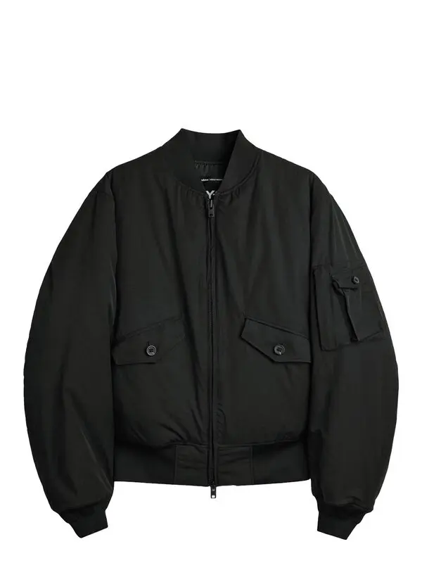 Y3 Nylon Bomber Jacket - Black