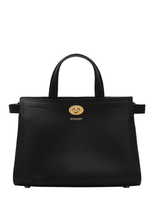 Burberry Cotswolds Mini Check Tote Bag - Black