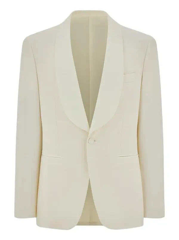 Canali Wool Modern-fit Tuxedo Jacket - White