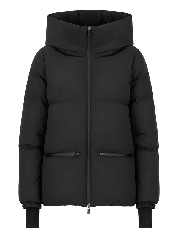 Herno Giubbotto Con Cappuccio - Black