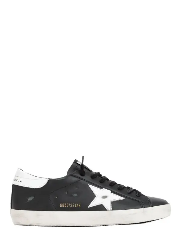 GOLDEN GOOSE Superstar Leather Sneakers - Black