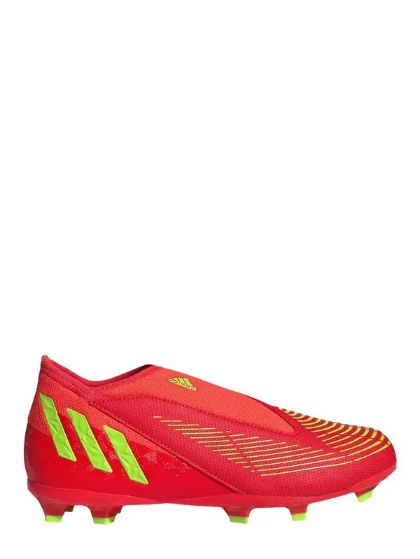 Adidas Predator Edge.3 Laceless Fg J Football Boots - Red