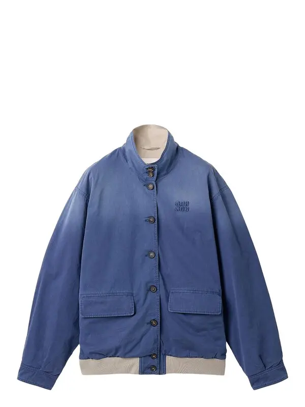Miu Miu Twill Blouson - Green