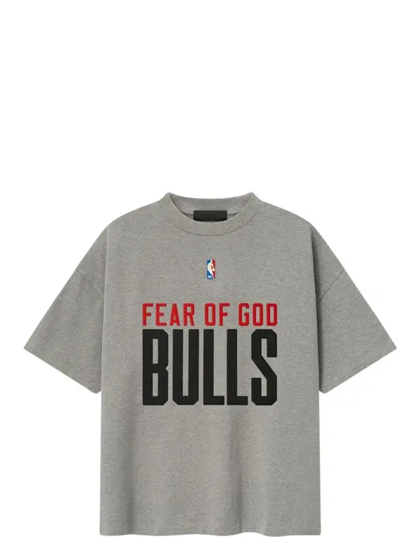 Fear Of God Bulls Graphic T-shirt - Grey