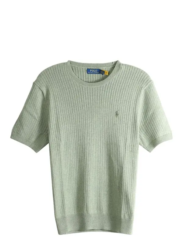 Polo Ralph Lauren Ribbed Cotton Short-sleeve Sweater - Green