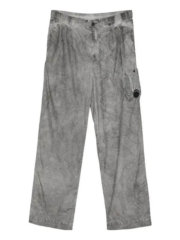 C.P. COMPANY Flatt Nylon Loose Cargo Pants - Black