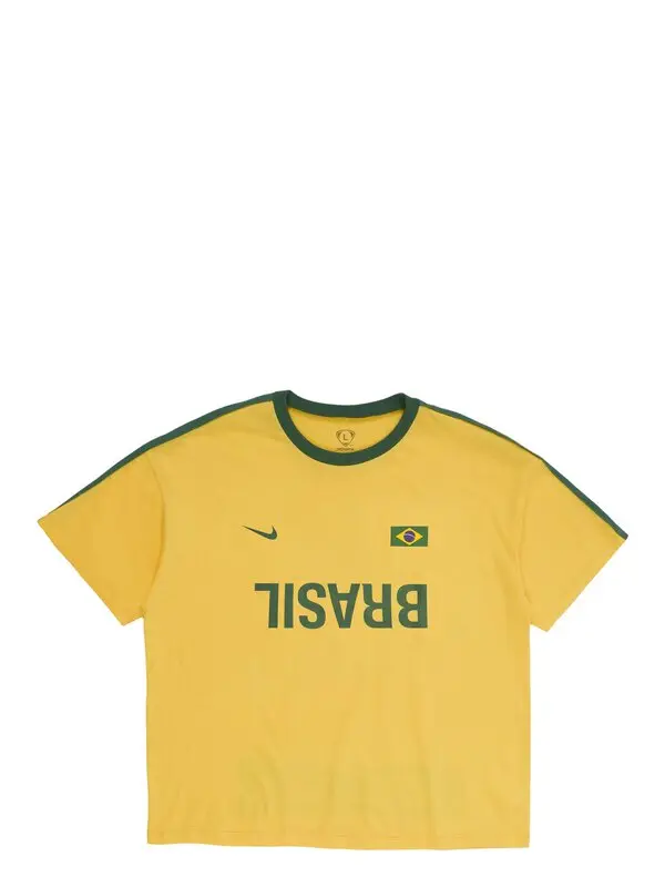 TRAVIS SCOTT Cactus Jack X Nike Brasil Total 90 T-shirt - Yellow