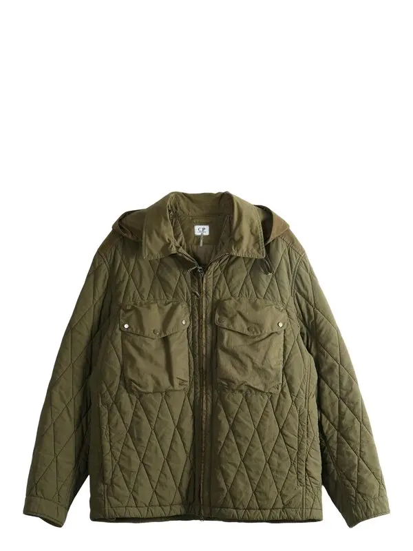 C.P. COMPANY Gd Liner Mixed Goggle Jacket - Green