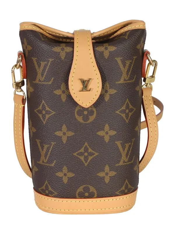 LOUIS VUITTON Monogram Canvas Fold Pouch - Brown